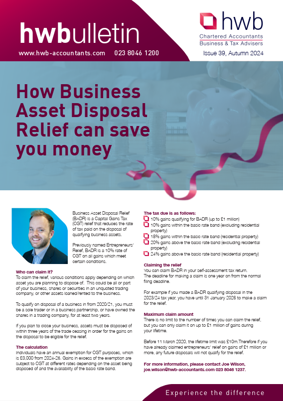 HWBulletin | Regular Bulletins on Tax and Business | HWB Accountants